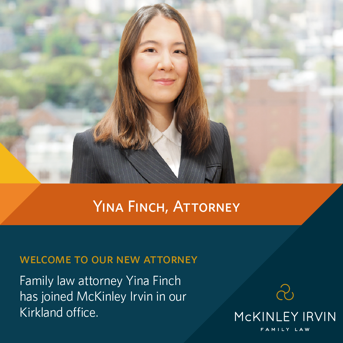 McKinley Irvin Welcomes Yina Finch to our Kirkland Office